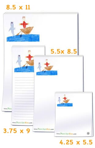 Create Custom Notepads from Your Child's Artwork | PrintArtKids